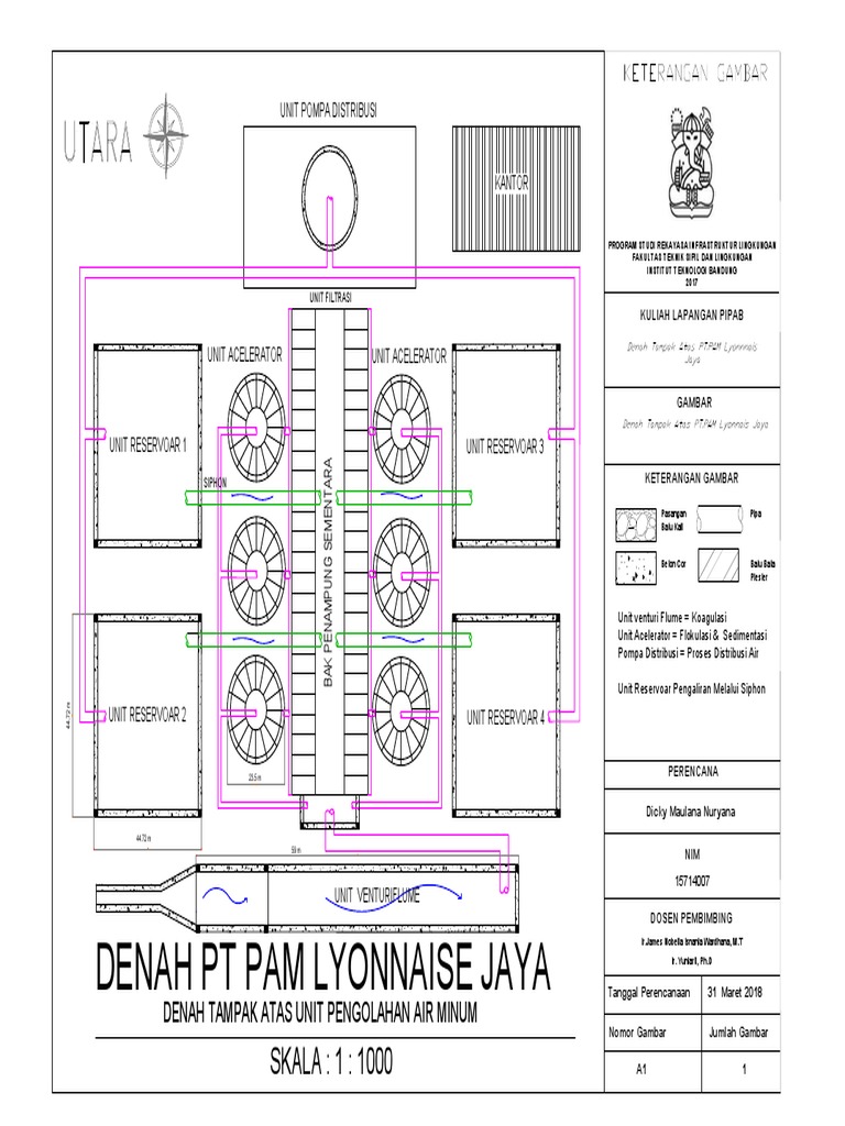 Denah PT - Palyja PDF | PDF