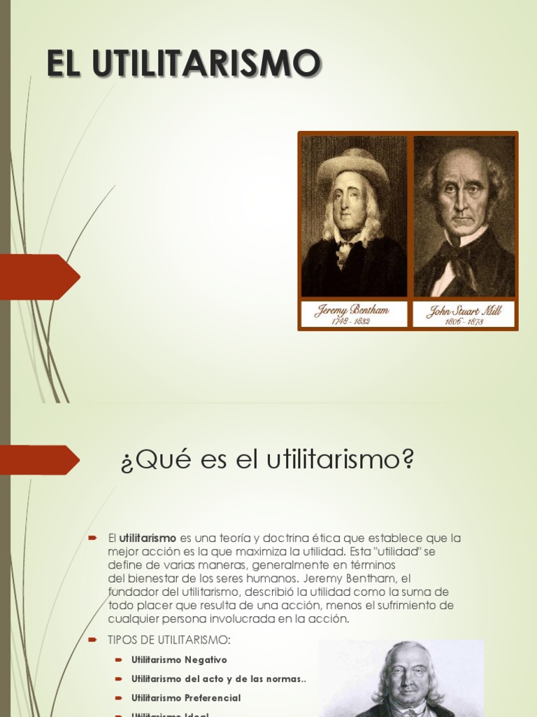 Utilitarismo Filosofico | PDF