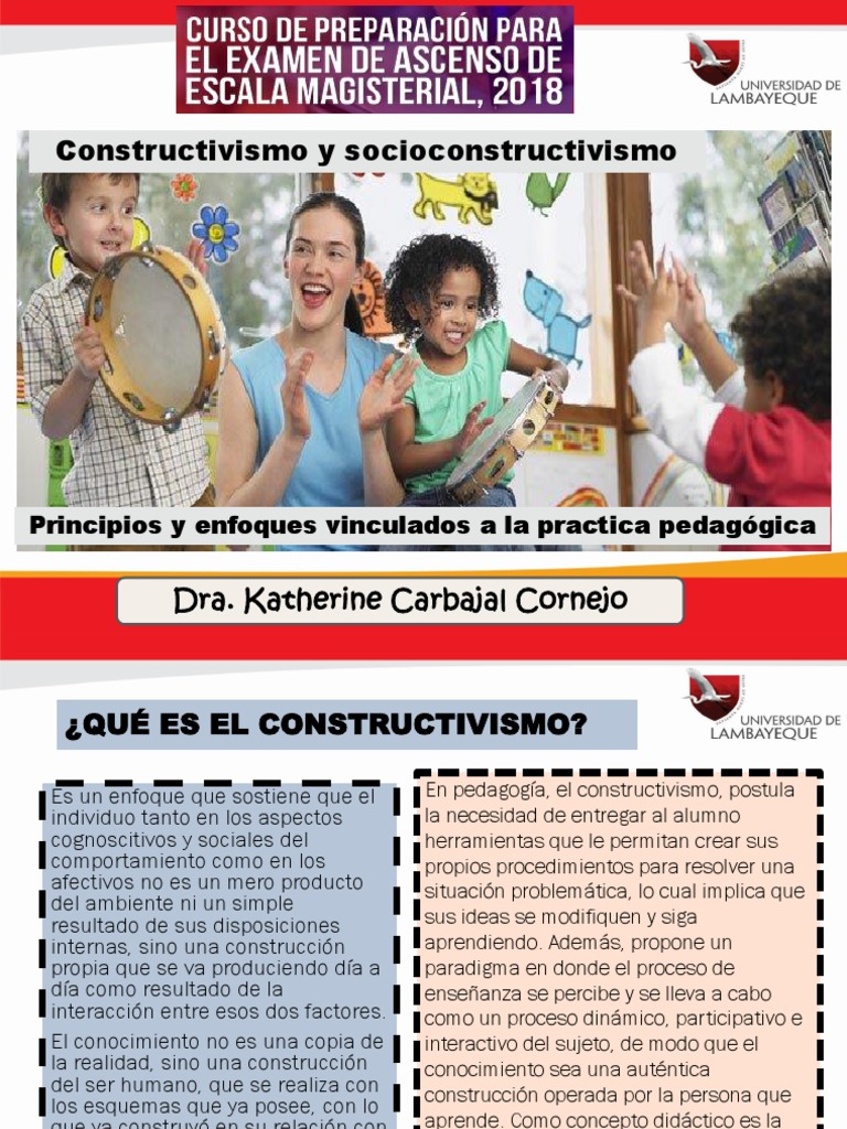 Constructivismo y Socioconstructivismo | PDF | Constructivismo (filosofía de la educación ...