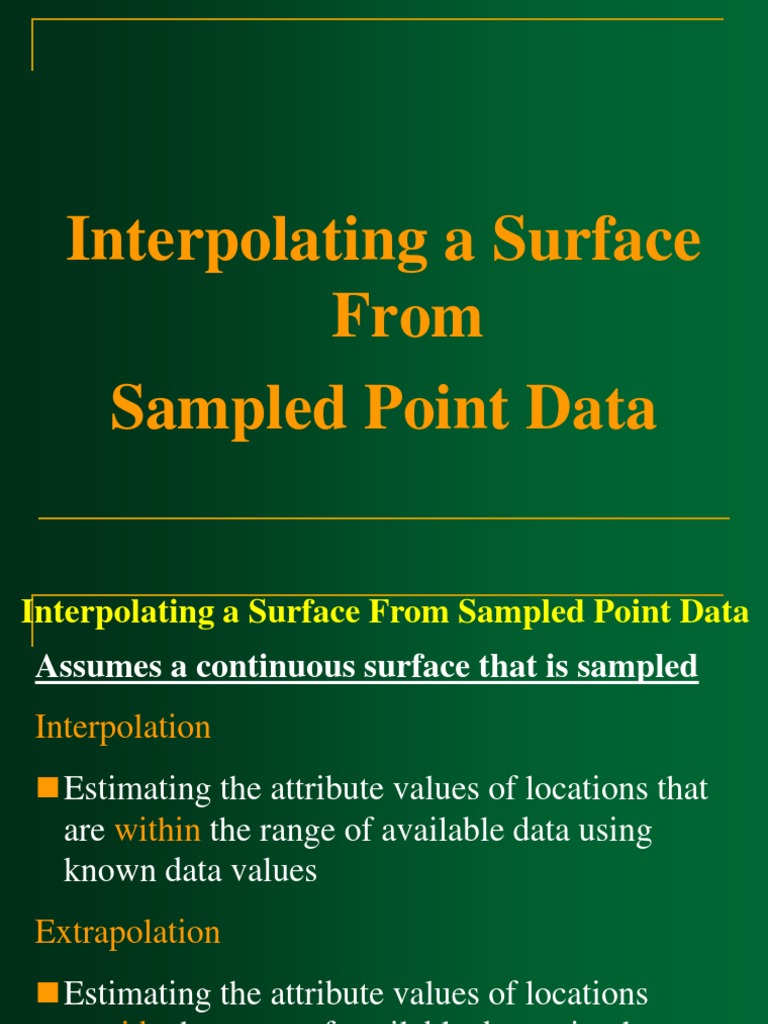 Kriging Interpolation | PDF | Interpolation | Linear Trend Estimation