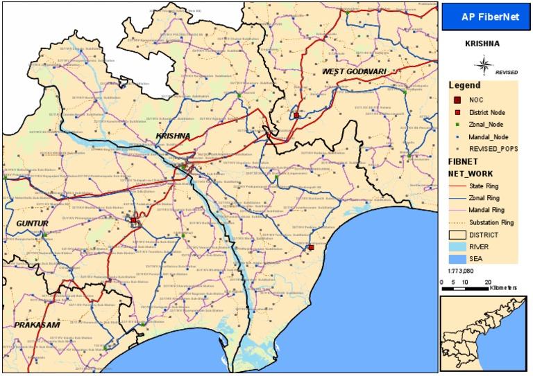 Krishna District Map PDF | PDF | Electromagnetism | Power (Physics)