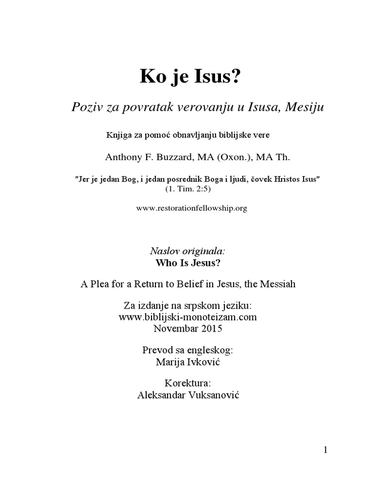 Ko Je Isus PDF | PDF
