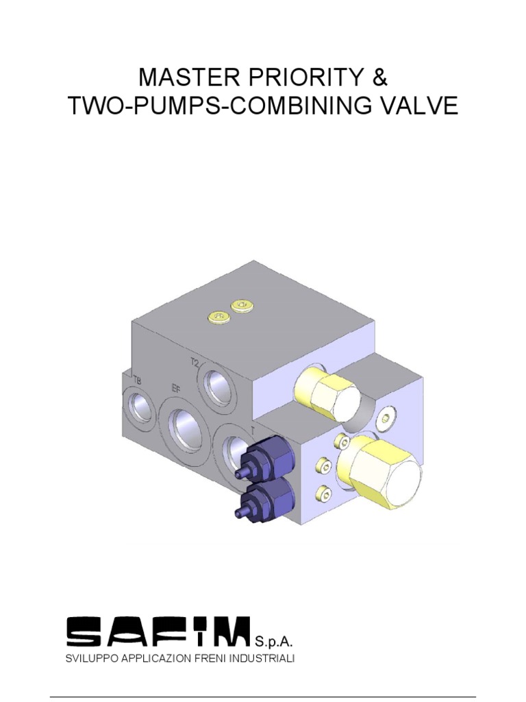 Master Priority Two Comb Valve | PDF | Pump | Valve