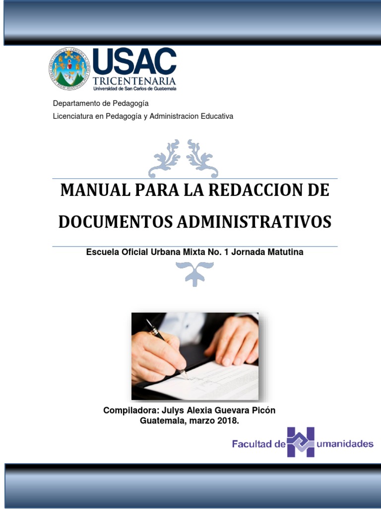 Guía de Documentos Administrativos Corregido | PDF | Educación avanzada | Escuelas