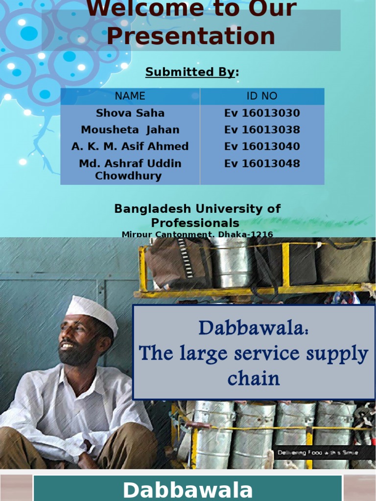 Dabbawala-Presentation Final | PDF | Swot Analysis | Business