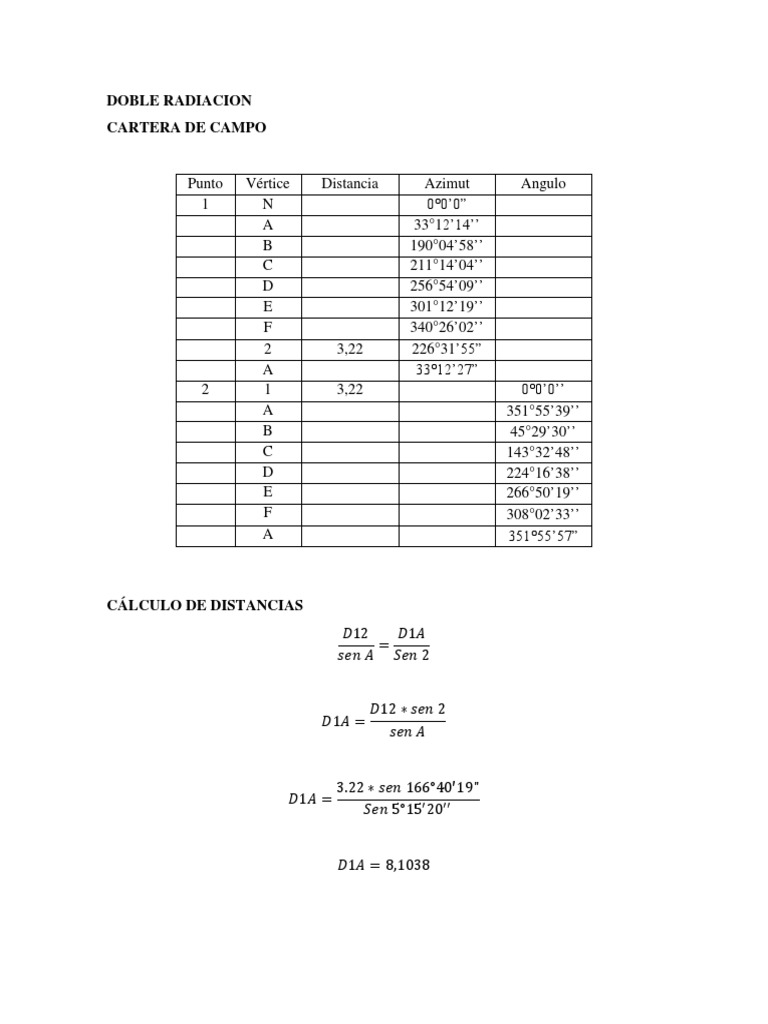 Cálculo y Corrección de Azimuts | PDF | Ángulo | Geometría Elemental