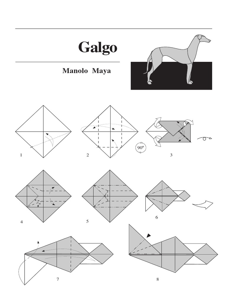Instrucciones para hacer un galgo de papel | PDF | Deportes