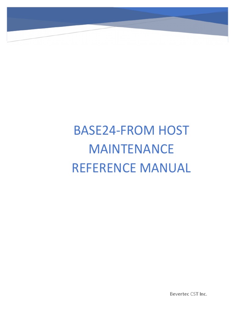 Base24 - From Host v1 | Download Free PDF | Personal Identification ...