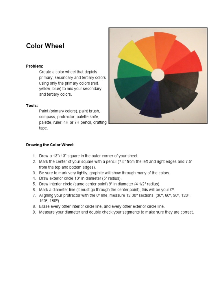 Step-by-Step Color Wheel Guide | PDF