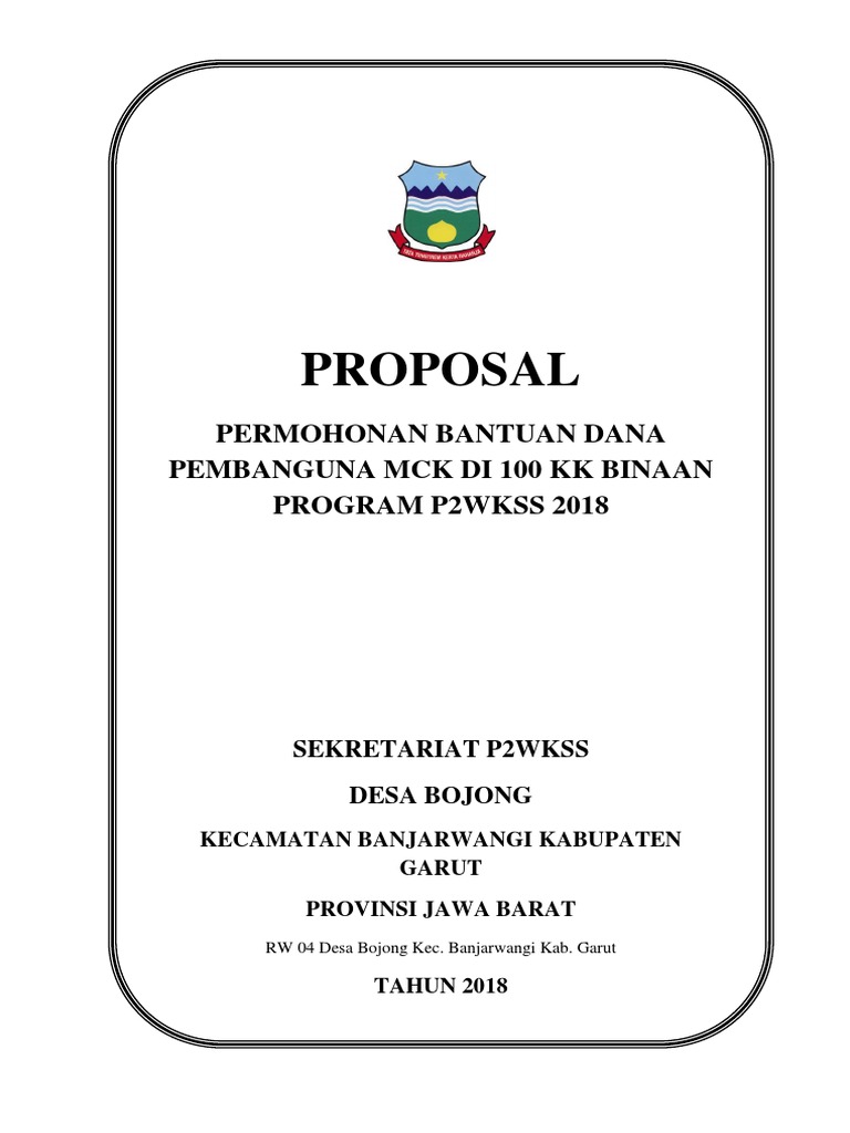 Proposal MCK p2wkss | PDF