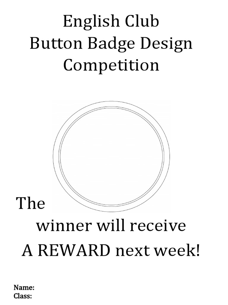 Button Badge Design Competition