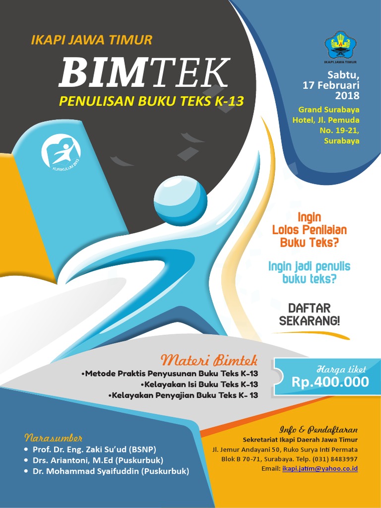 Brosur BIMTEK Penulisan Buku Teks K-13-2 | PDF