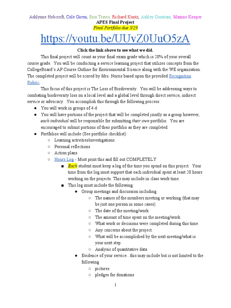 Apes Final Project | PDF | Biodiversity | Conservation Biology