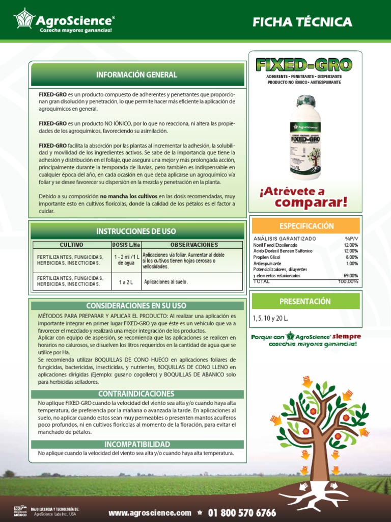 AS FT Fixed Gro | PDF | Pesticide | Fertilizer