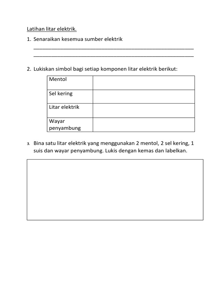Latihan Litar Elektrik Pdf