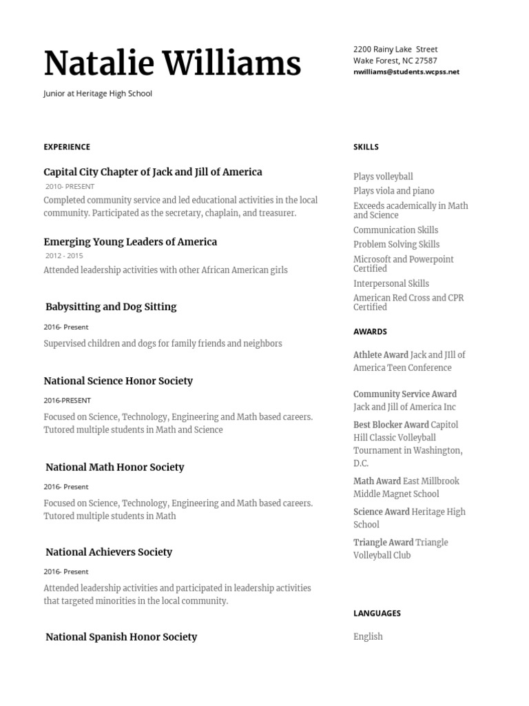 Resume For Digital Portfolio | PDF | Behavior Modification