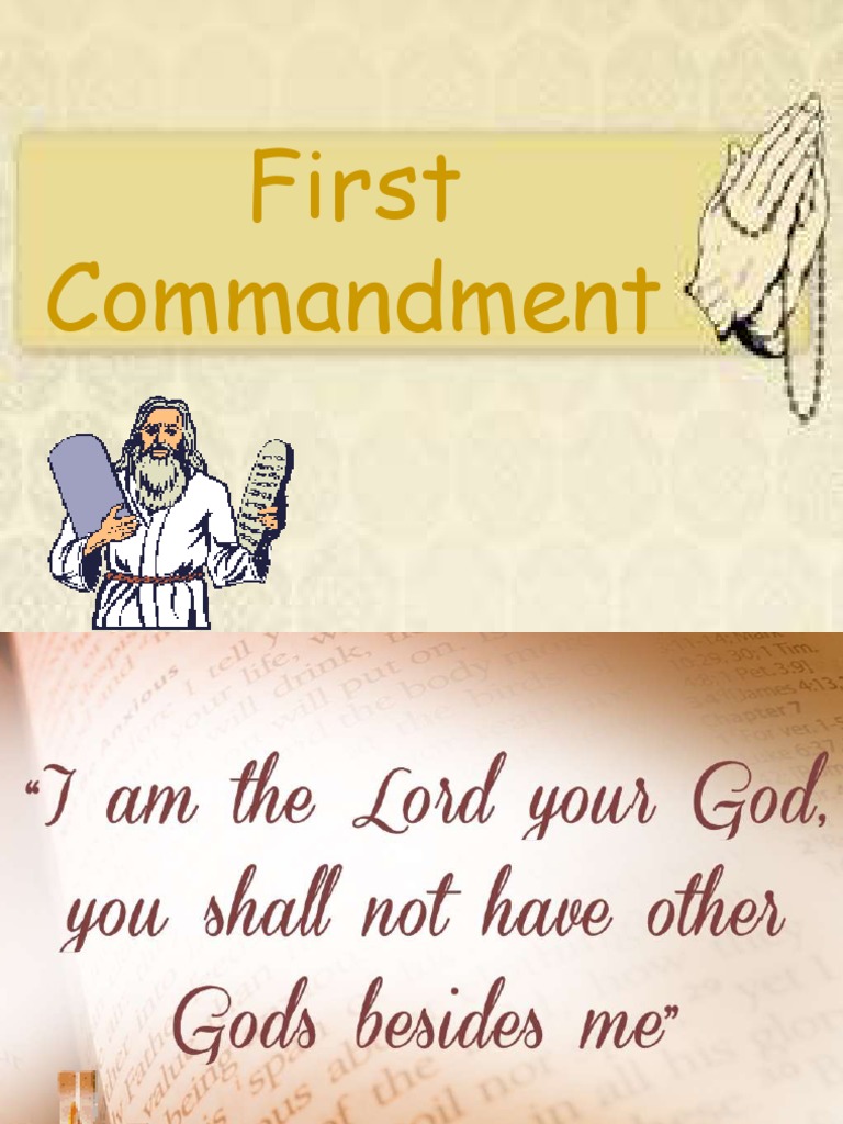 Understanding the First Commandment | PDF | Magic (Paranormal) | Worship
