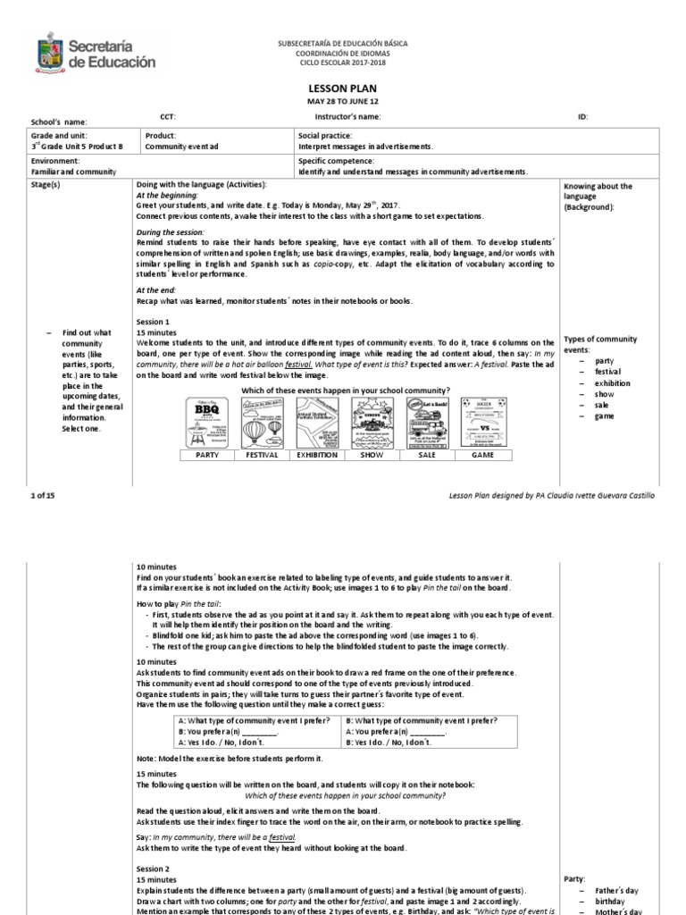 3rd Grade Unit 5 Product B | PDF | Question | Advertising