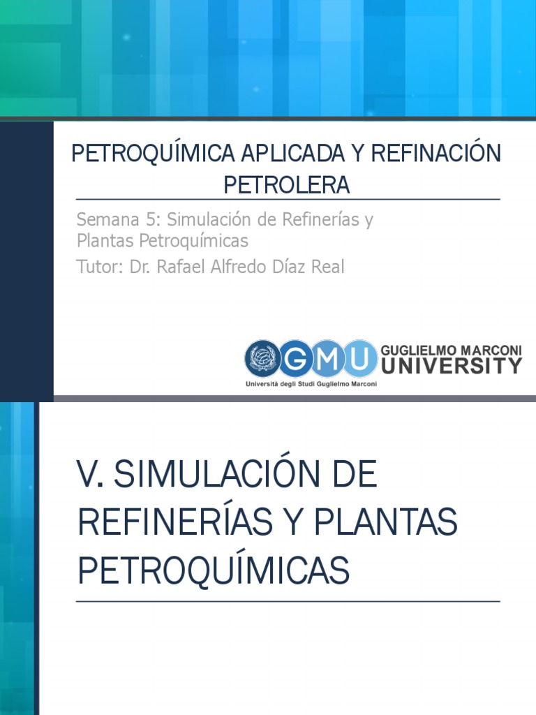 V. Simulación de Refinerías y Plantas Petroqu | PDF | Simulación | Destilación