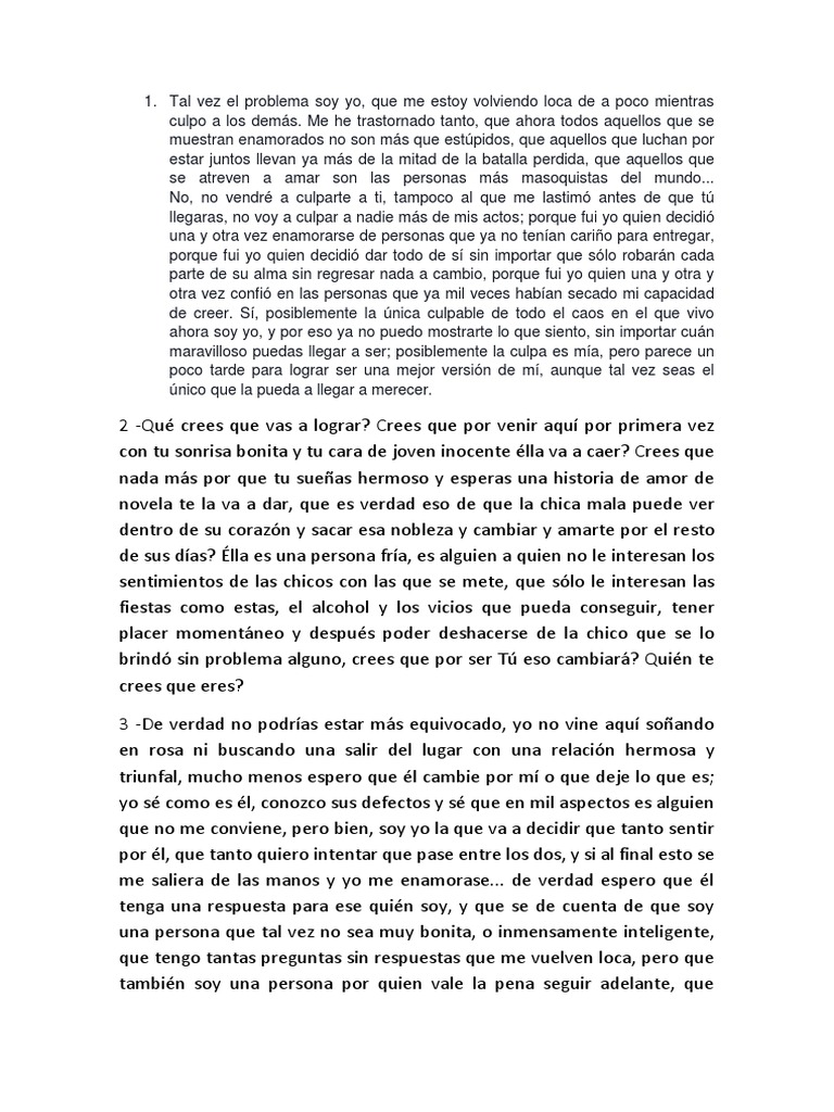 Tal Vez El Problema Soy Yo | PDF | Amor | Verdad