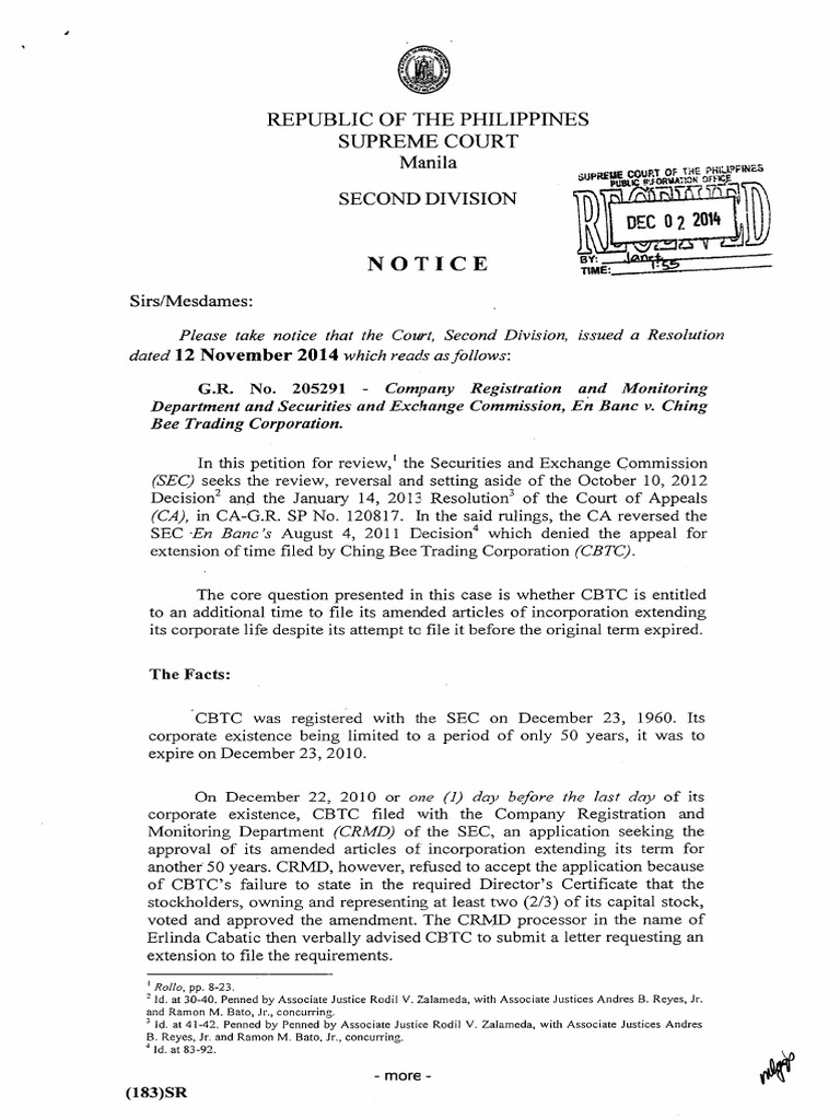 Ching Bee | PDF | U.S. Securities And Exchange Commission | Corporations