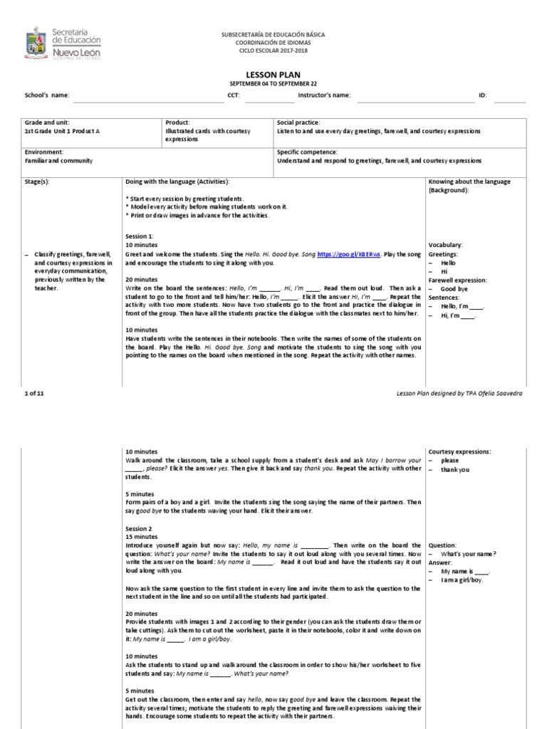1st Grade Unit 1 Product A | PDF | Question | Classroom