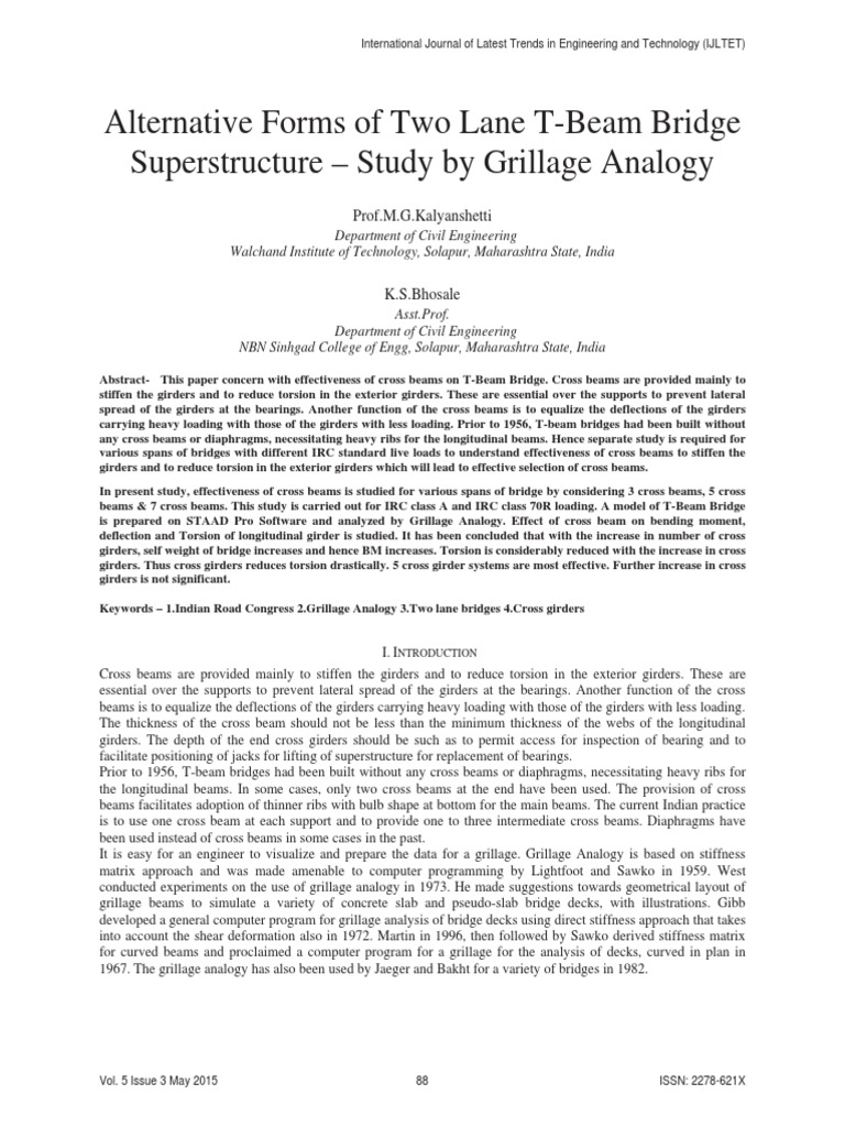 Grillage PDF | PDF | Beam (Structure) | Bending