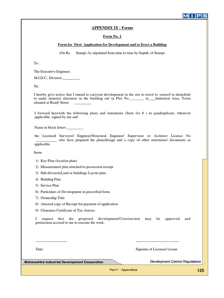 Midc DC Rules 2009 | Download Free PDF | Architect | License