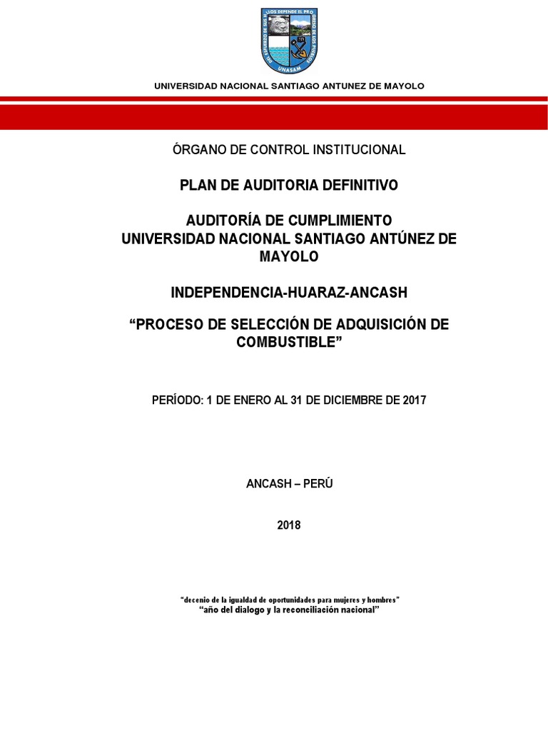 Órgano de Control Institucional | PDF