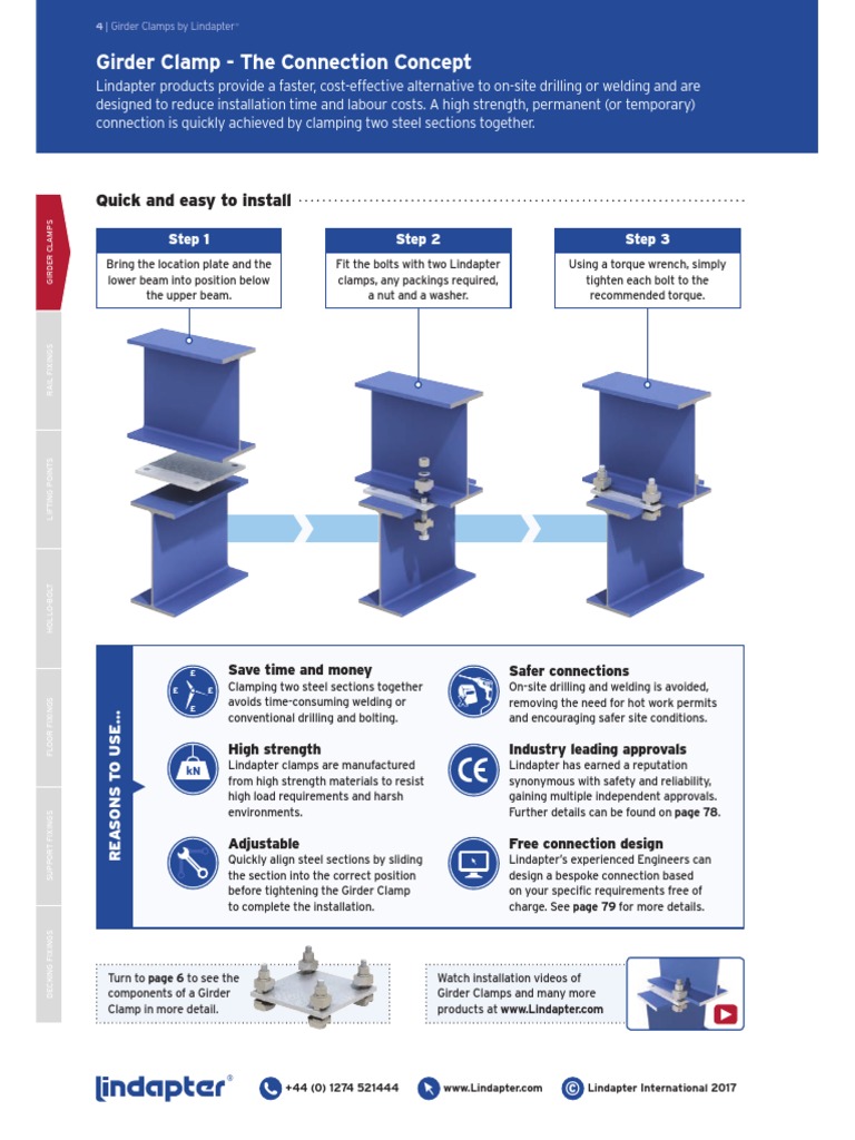 Girder Clamp - The Connection Concept: Quick and Easy To Install | PDF ...