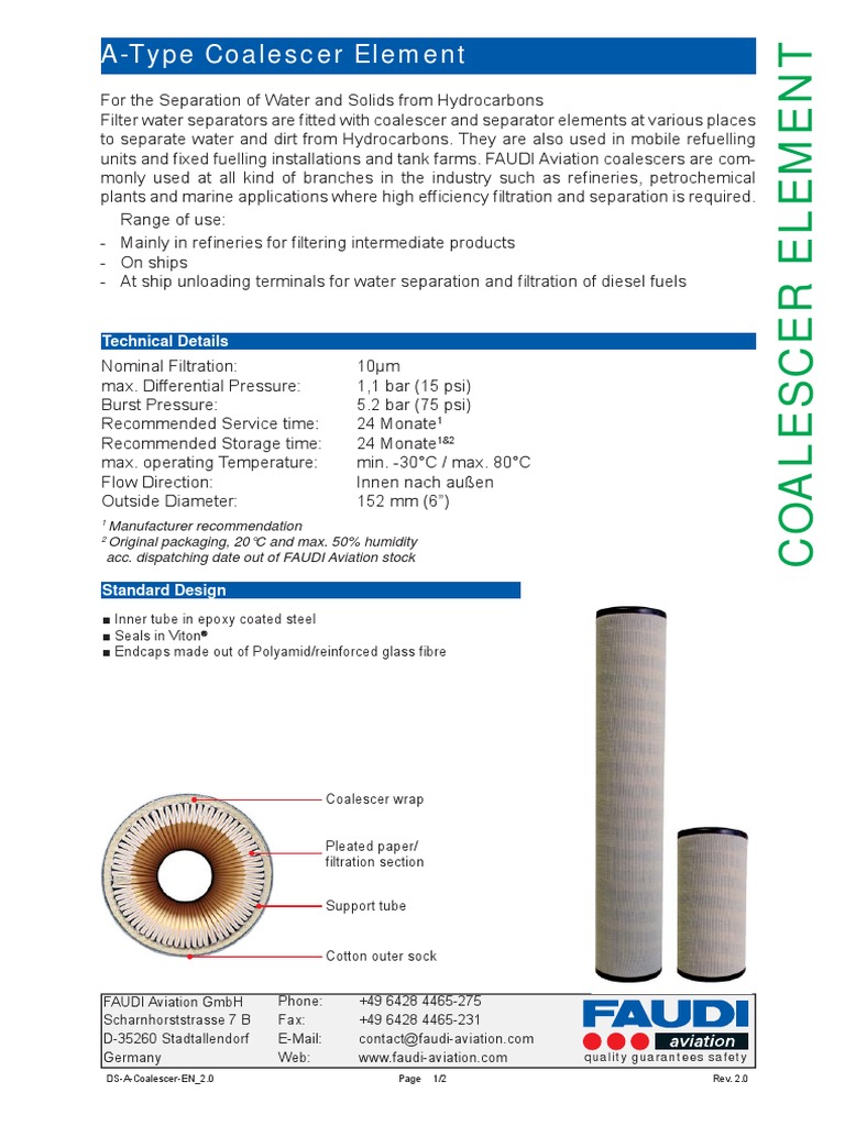 01 Coalescer Elements Combined (1) | Filtration | Tire