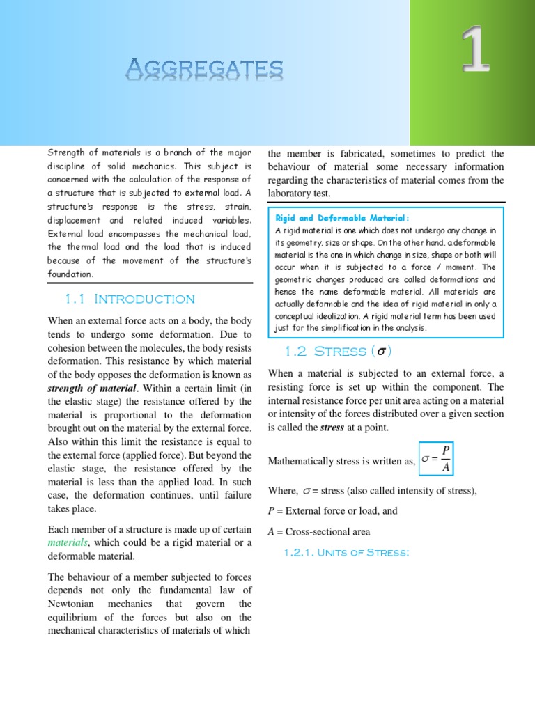 Simple Stress & Strain | PDF | Stress (Mechanics) | Deformation ...