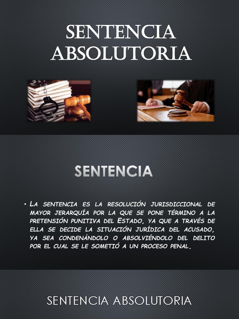 Sentencia Absolutoria | PDF