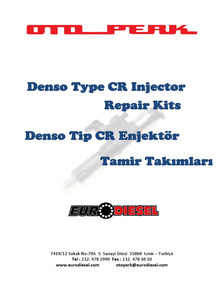 Denso CR Injector Repair Kits 2015 PDF 1481112829 | PDF | Car ...