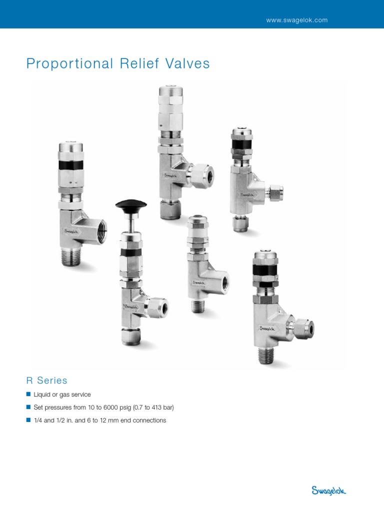 Swagelok Relief Valves | PDF | Valve | Pressure