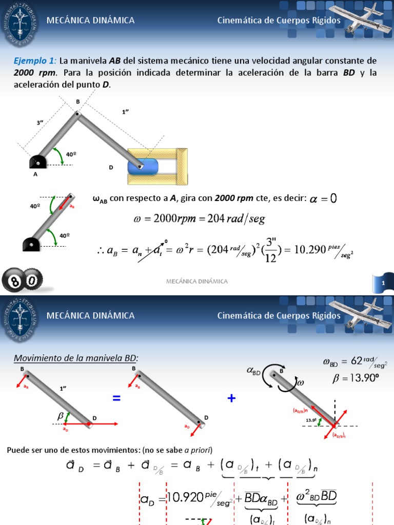 Problemas Resueltos de Cinemática de CR | Cinemática | Dinámica (Mecánica)