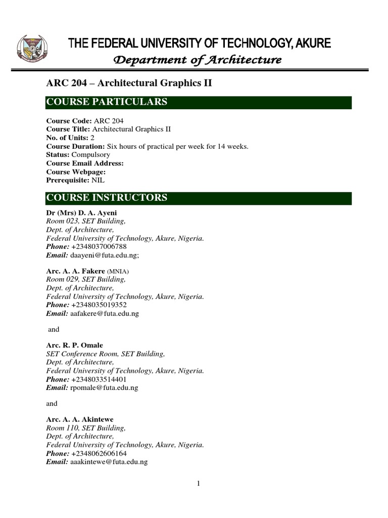 ARC 204-Graphics Co | PDF | Test (Assessment) | Perspective (Graphical)