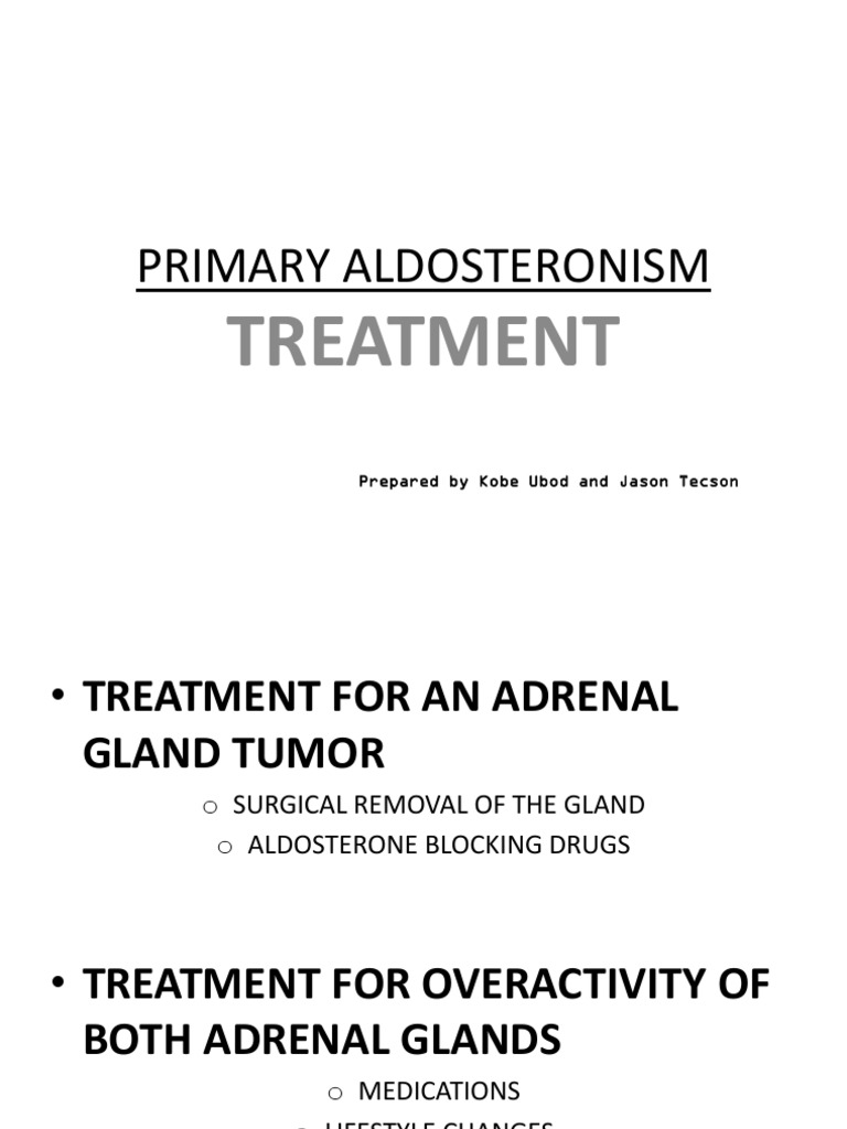 Primary Aldosteronism Treatment | PDF