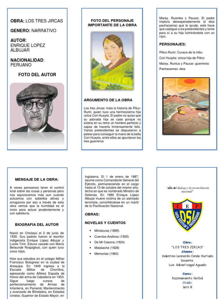 Triptico Los Tres Jircas | PDF | Agitación | Conflicto armado