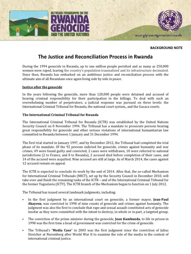 Backgrounder Justice 2014 | PDF | Genocides | Human Rights Abuses