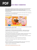 Los Tres Cerditos en Inglés CUENTO | PDF