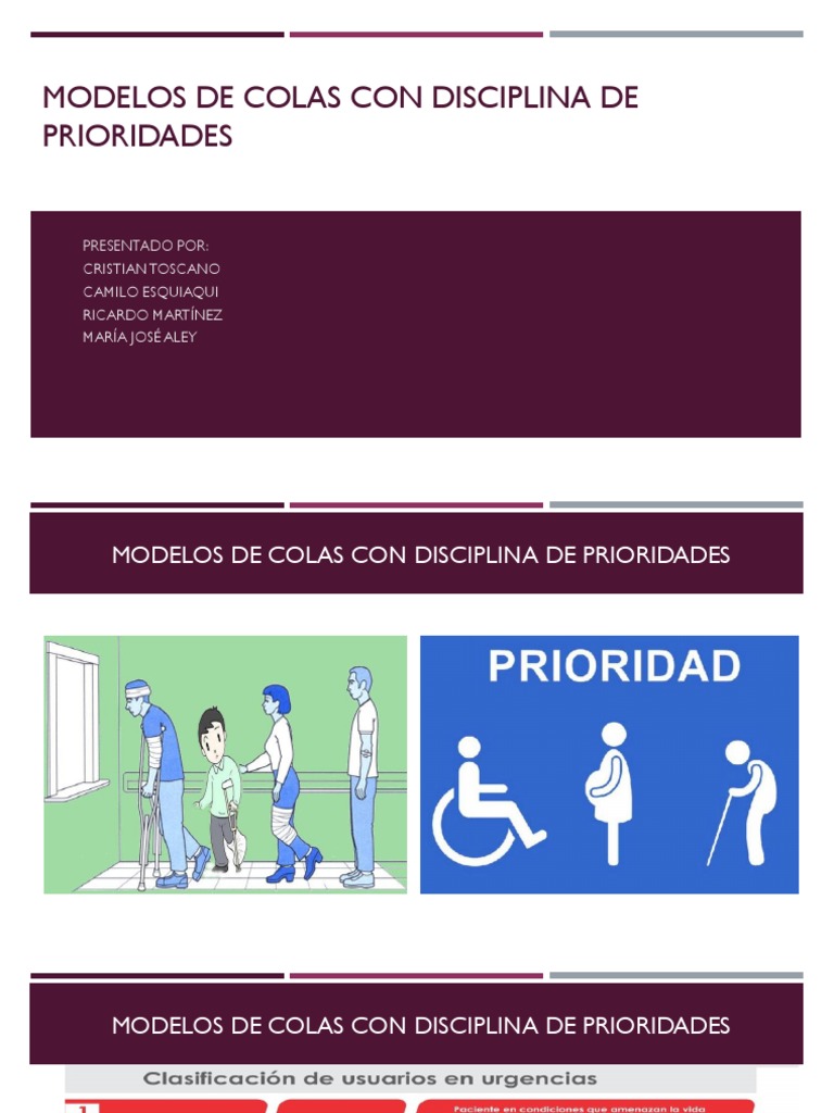 Modelos de Colas con Prioridades | PDF | Hospital | Departamento de ...