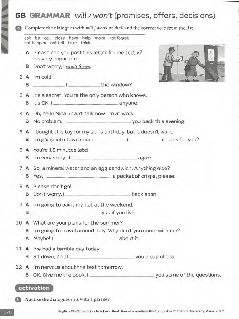 Grammar Activity 6B | PDF