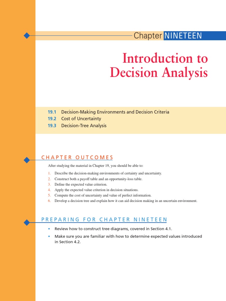 Intro To Decision Analysis | PDF | Decision Making | Business