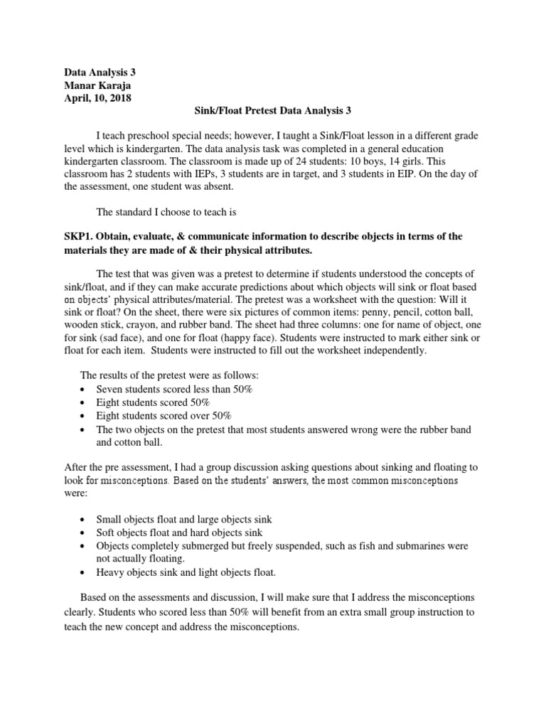 Student Work Analysis 3 | PDF