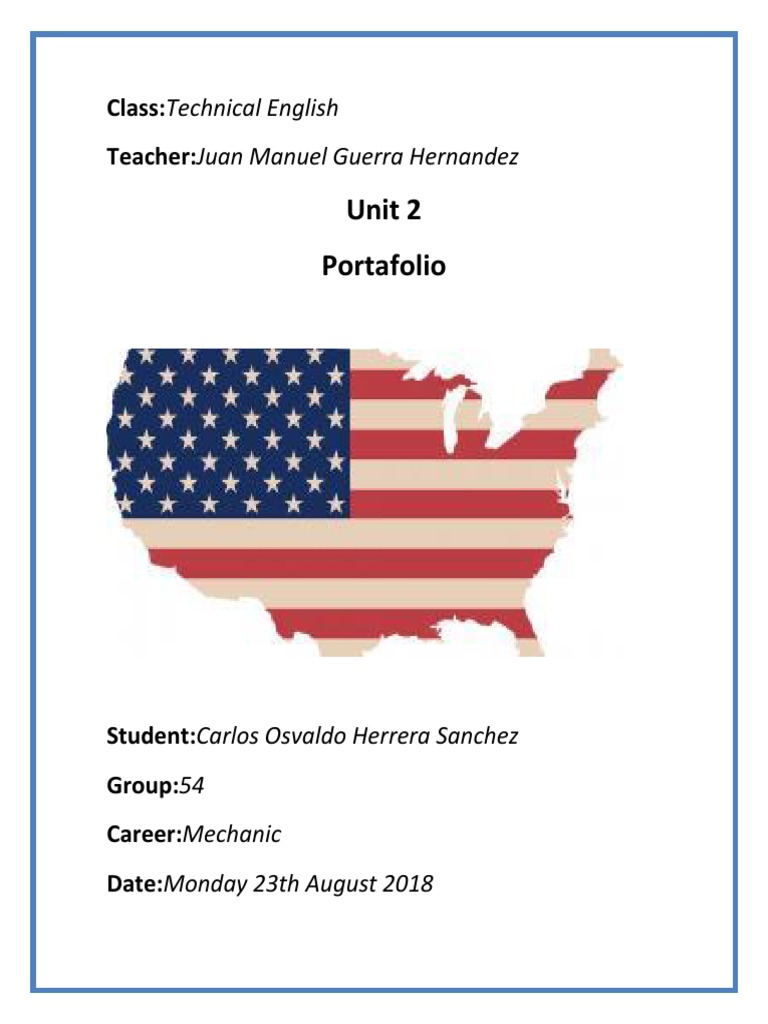Technical English Unit 2 Portfolio | PDF