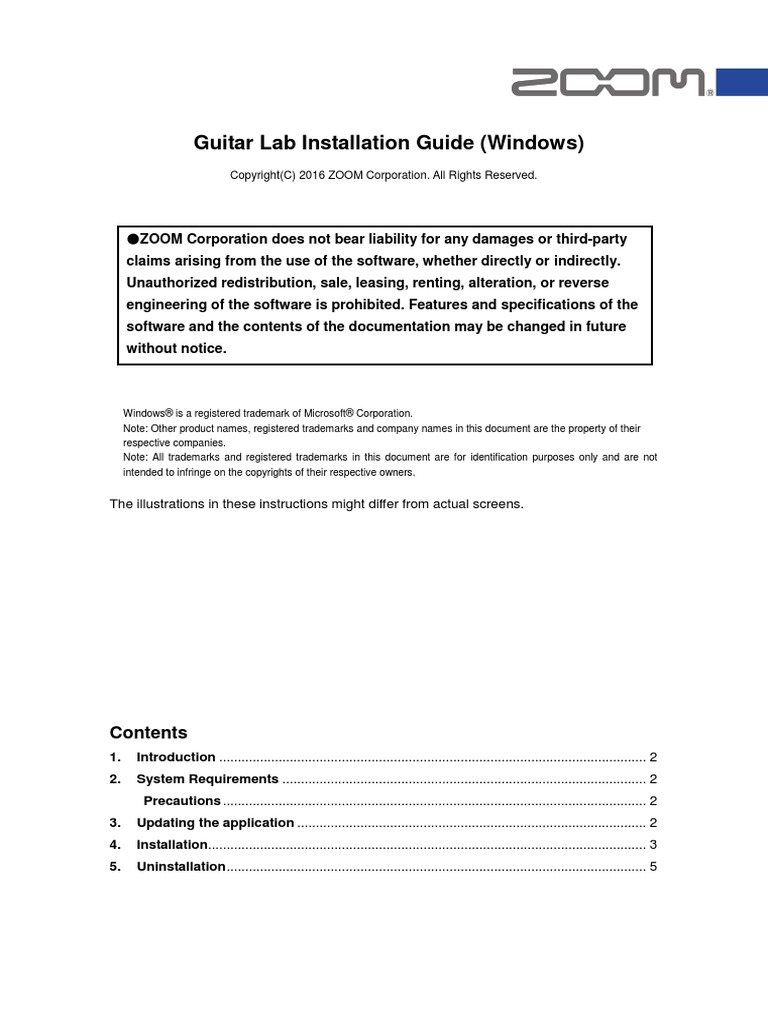 Guitar Lab Installation Guide (Windows) | PDF