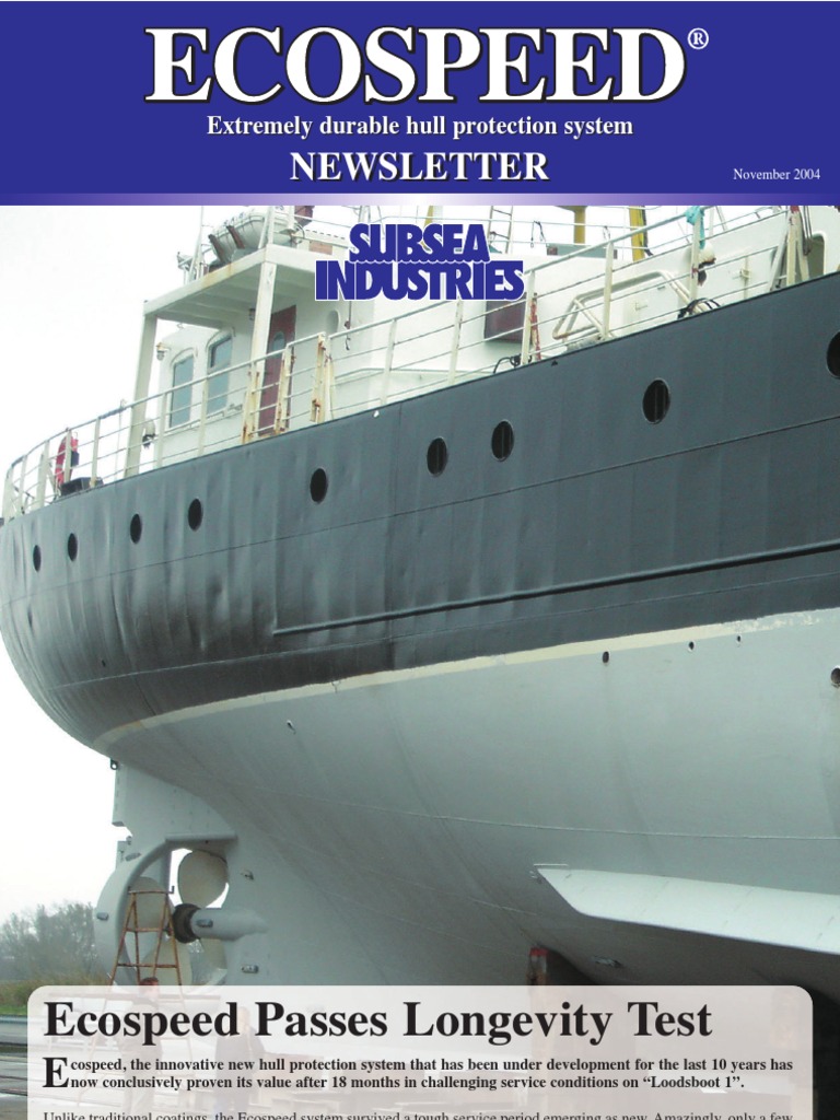Ecospeed Propeller Coating | PDF | Corrosion | Propeller