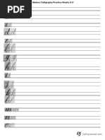 Printable Calligraphy Exercises for Kids | PDF | Calligraphy | Letter Case