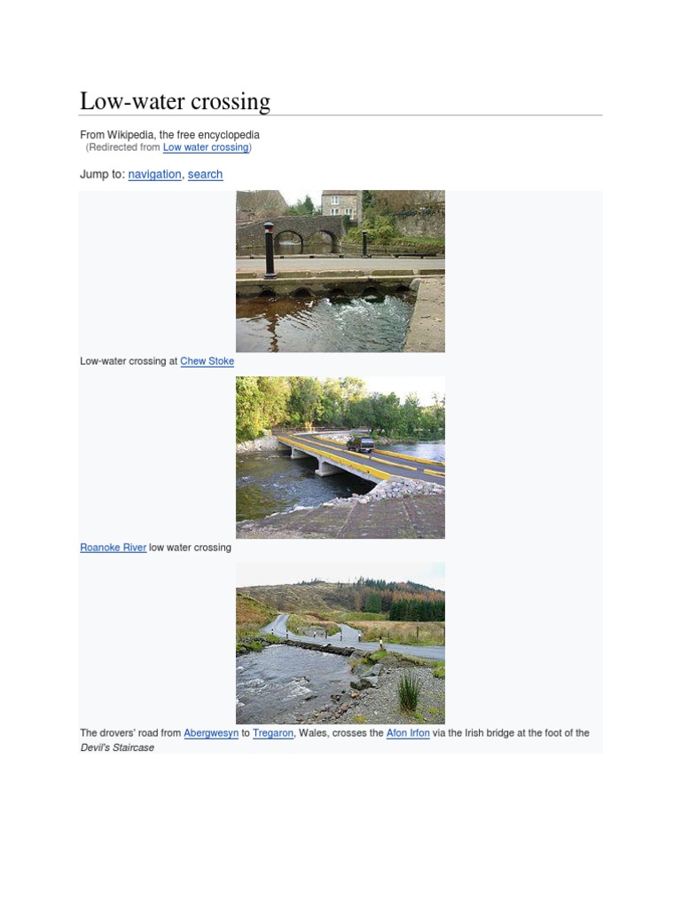 Low-Water Crossing: Navigation Search | PDF